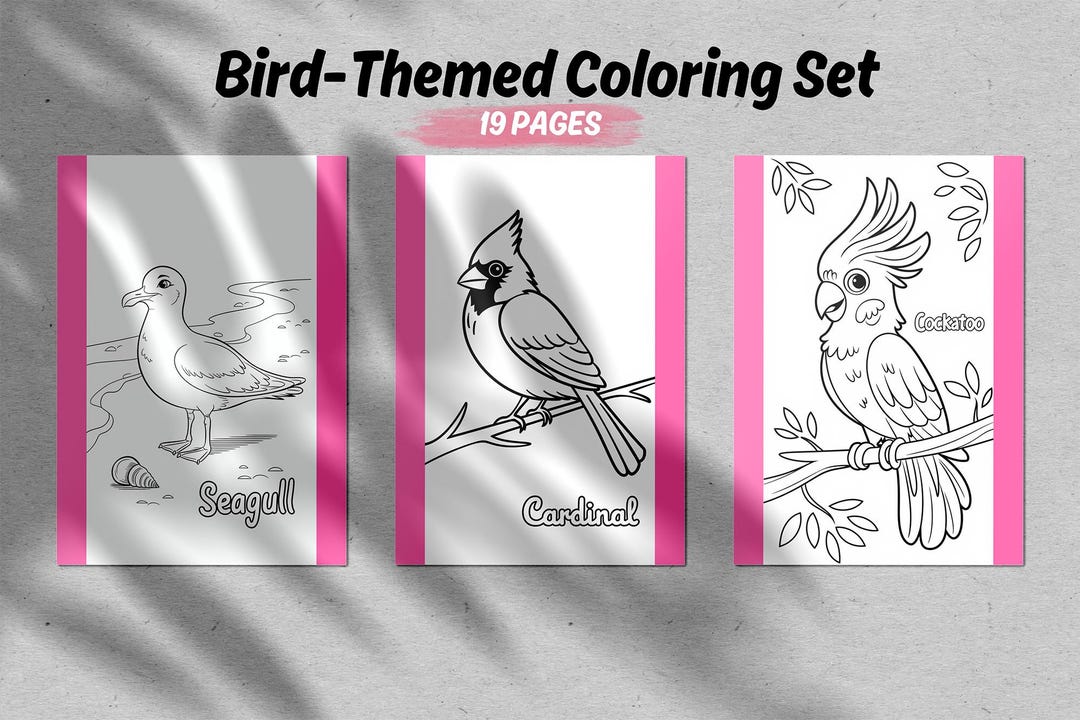 16 Bird Species,19 Coloring Pages,fun Bird Coloring Pages,printable ...