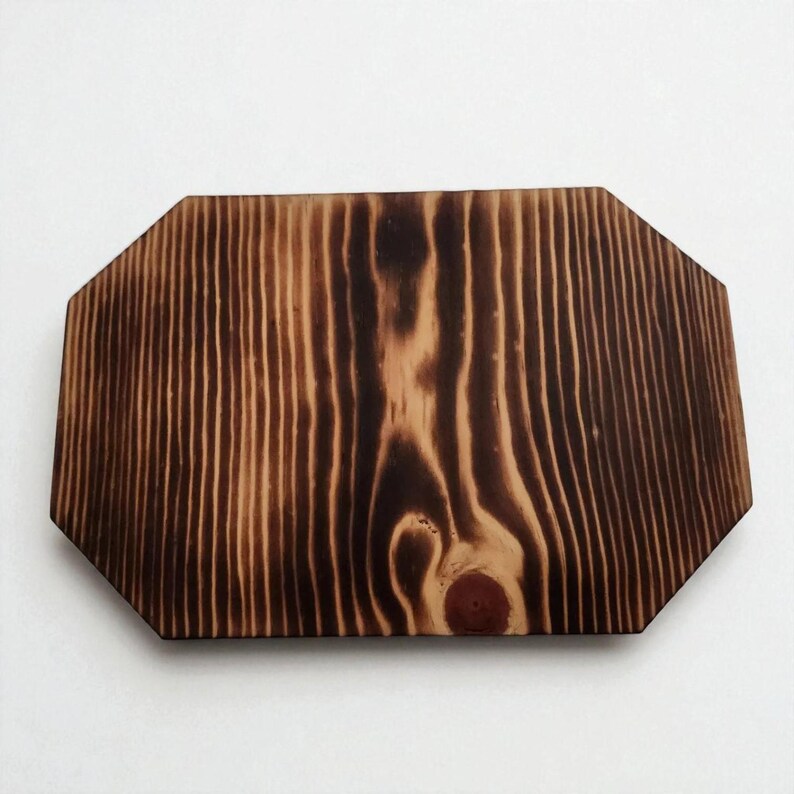 Rustic Wood Riser Pedestal Tray | Handcrafted Farmhouse Display Stand ...