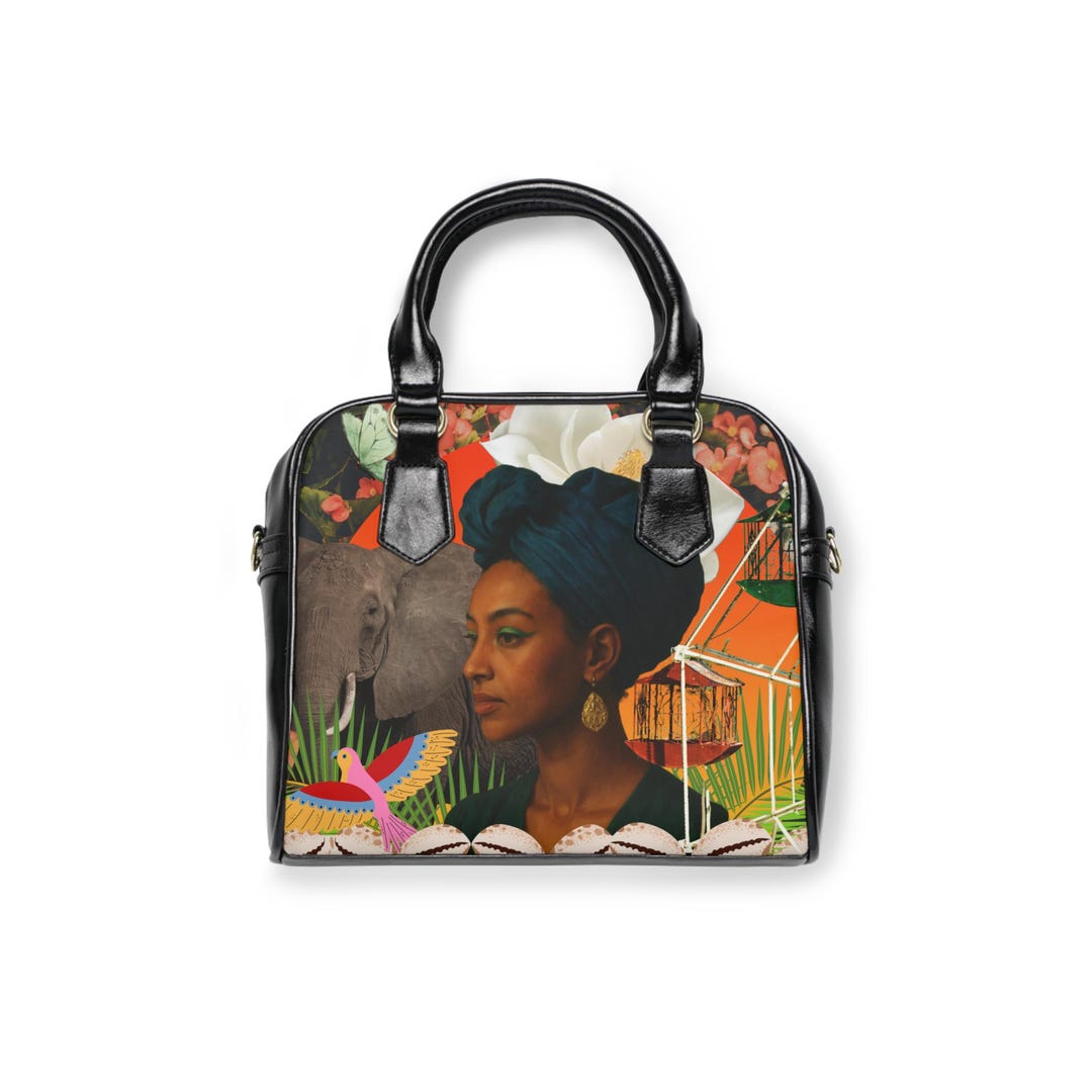 Black Woman Collage Art Handbag - Etsy