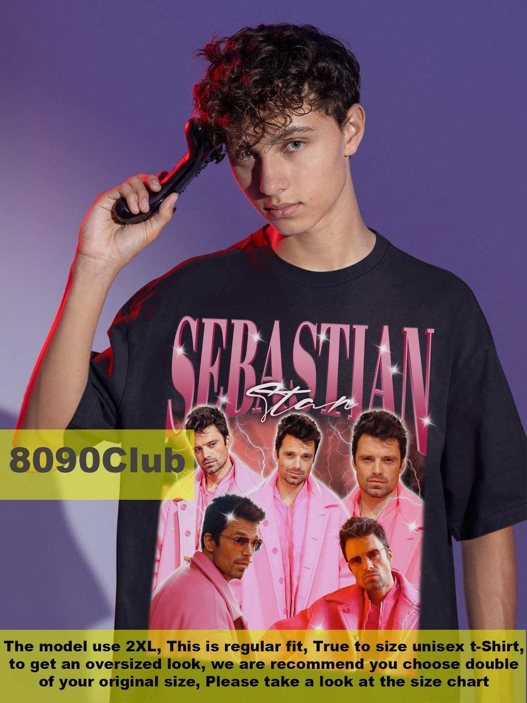 Sebastian Stan Tshirt, Sebastian Stan Retro Shirt, Sebastian Stan ...