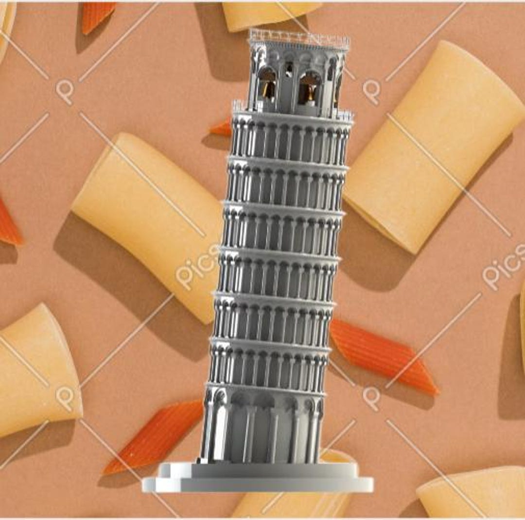 Leaning Tower of Pisa 3D Print Design, STL File, Fun & Unique Decor ...