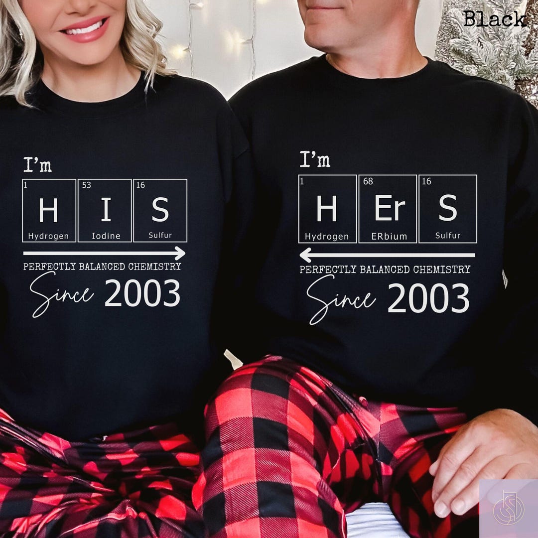 Periodic Table Engagement Shirts for Couples, Fiancee Gift Shirt ...
