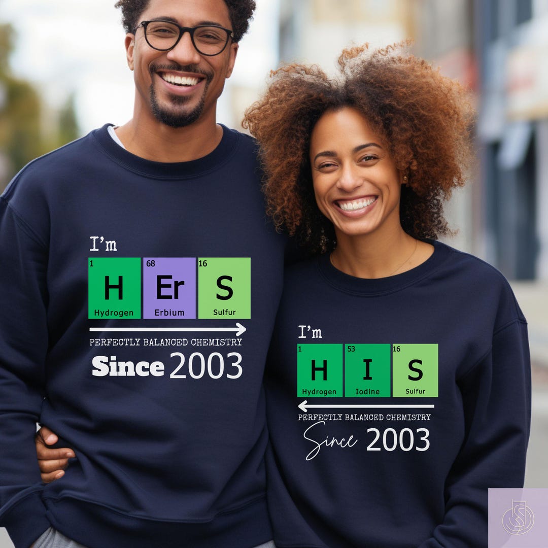Periodic Table Engagement Shirts for Couples, Fiancee Gift Shirt ...