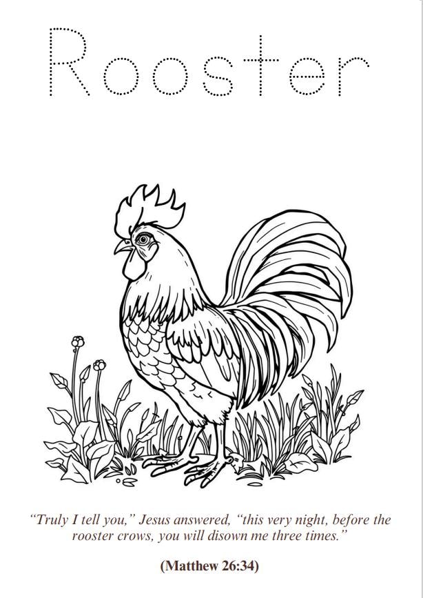 Christian Alphabet Coloring Pages | Bible ABC Printables | Sunday ...