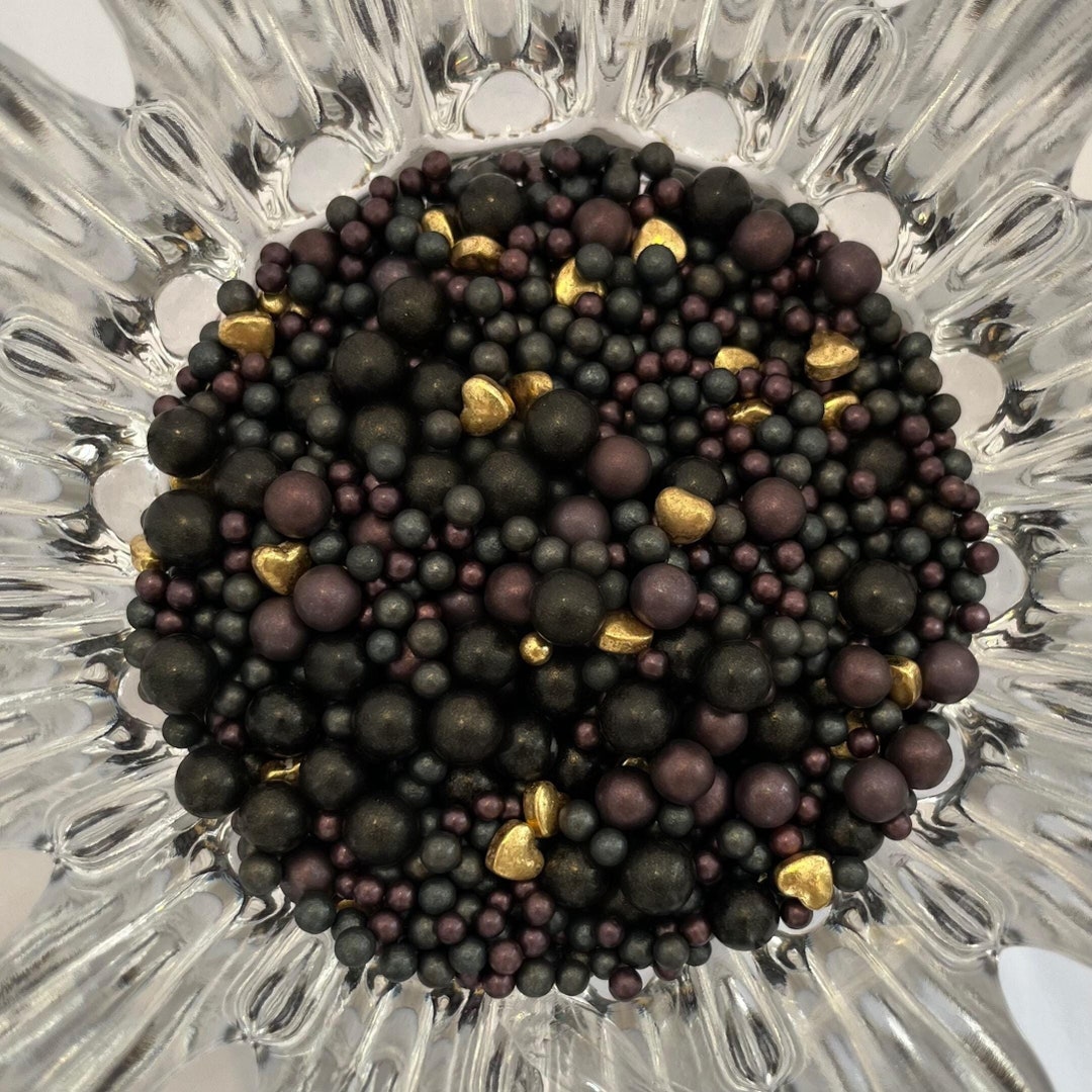 DARK ROMANCE Sprinkle Mix | Hand Dyed Cake Sprinkles | Goth Valentine ...
