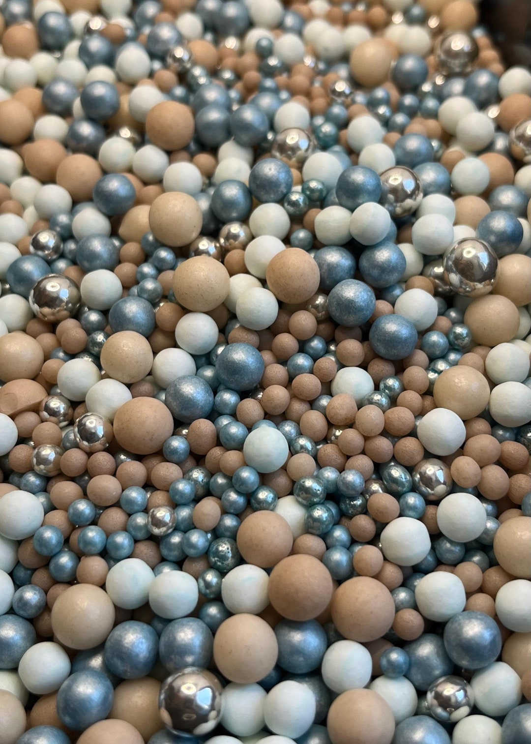 Teddy Bear Dreams Sprinkle Mix Pastel Hand-dyed Sugar Pearls for Baby ...