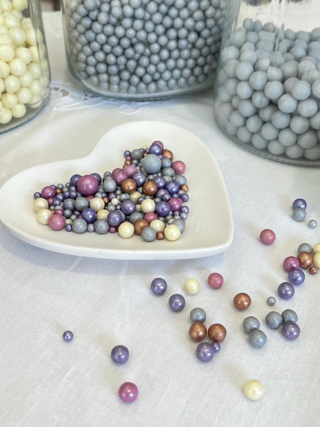 LAVENDER HONEY Sprinkle Mix: Hand-dyed Edible Sugar Pearls, Lavender ...