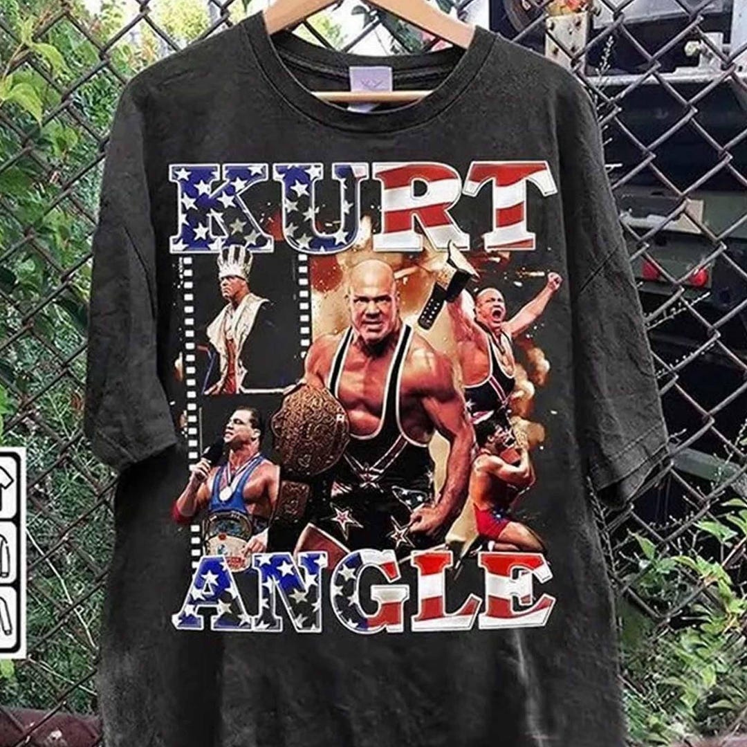 Kurt Angle 1000 Yard Stare Meme Shirt, Funny Unhinged Shirt, Cursed ...