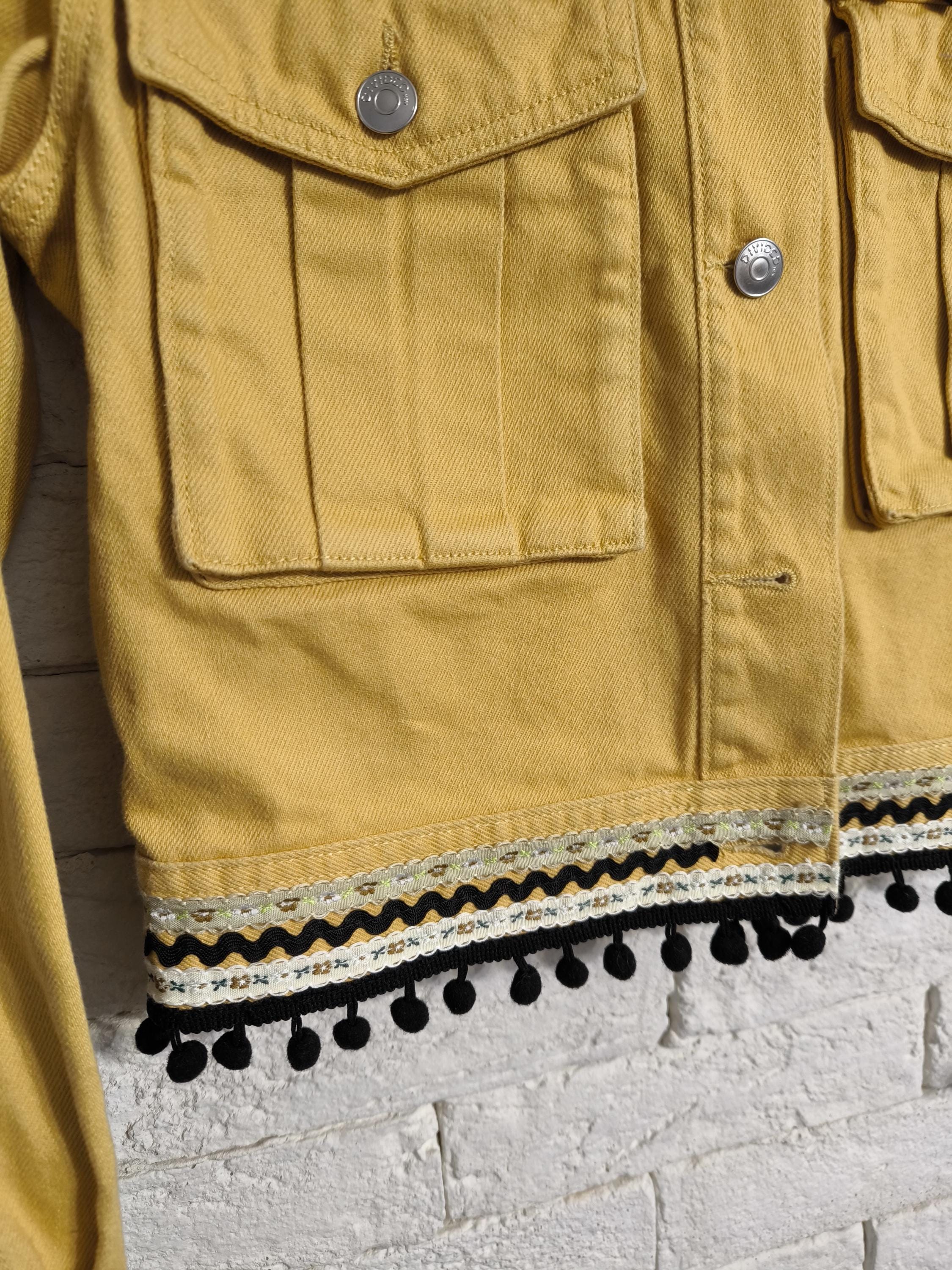 Women Denim Jacket With Back Embroidery, Oversized, Sustainable ...