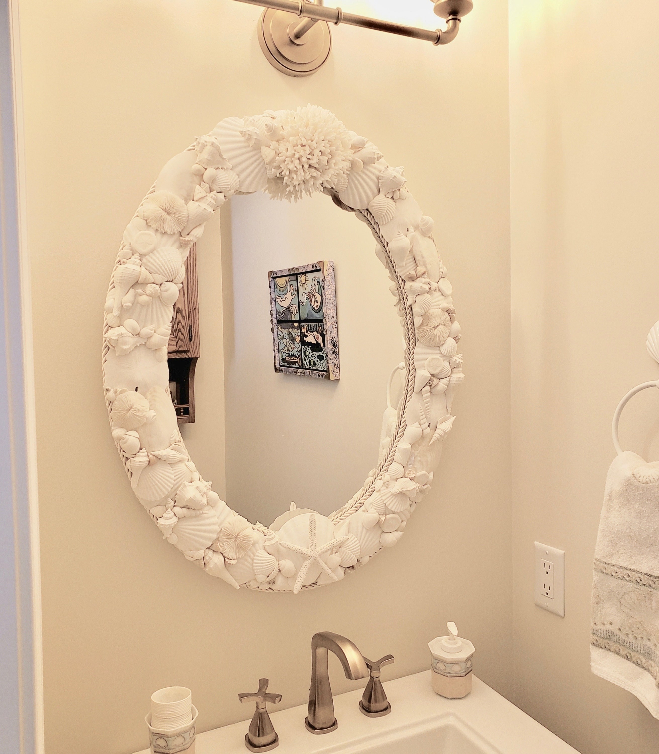 Shell Bathroom Mirror – Rispa