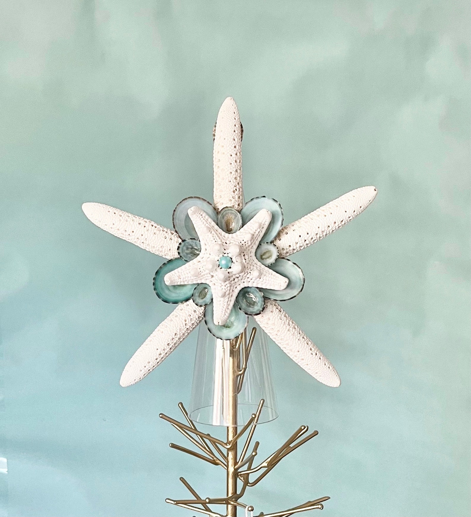 Starfish Christmas Tree Topper - Christmas Decoration Beach Decor ...