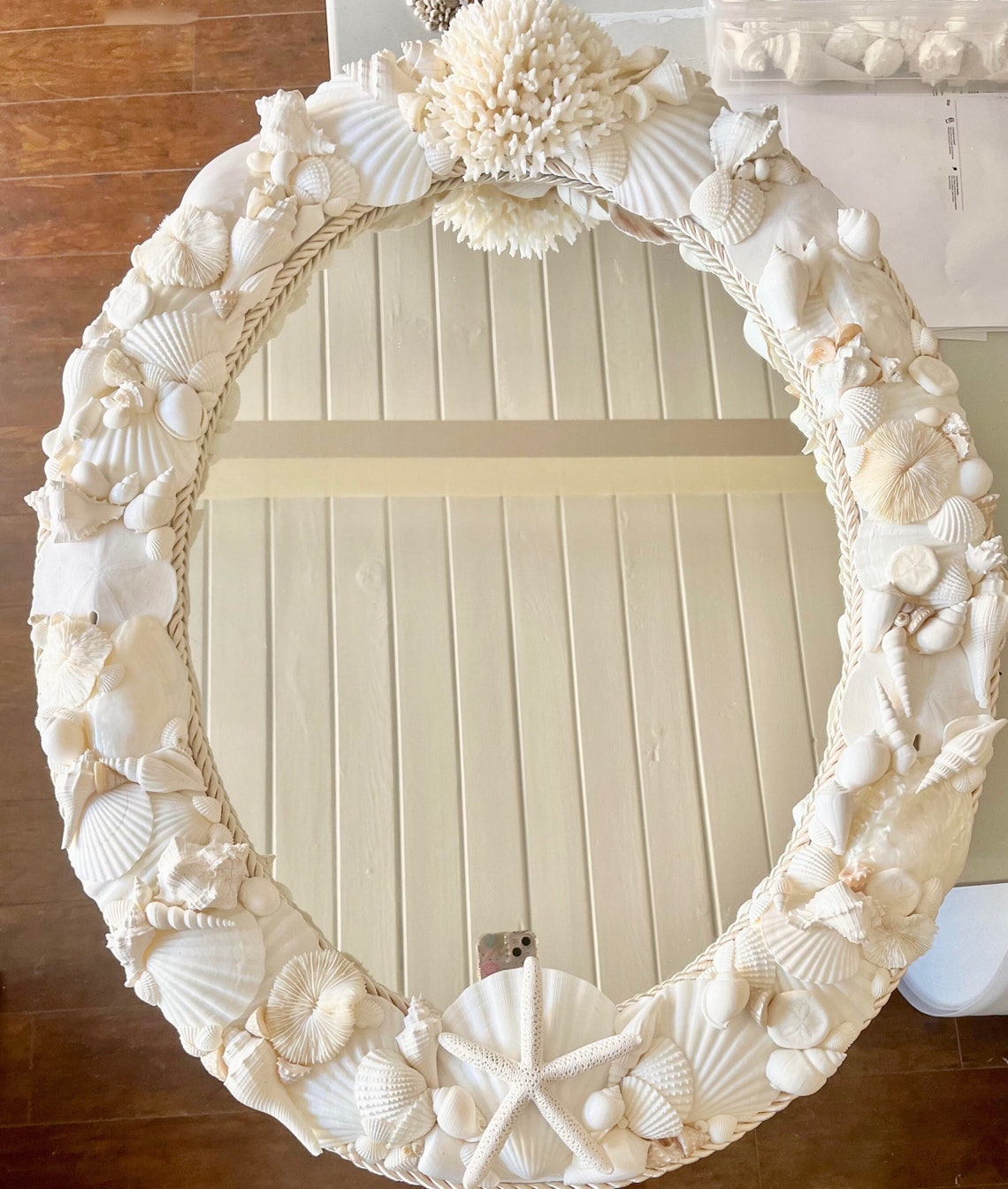 Seashell Mirror - 24" X 30" - Made to Order - Beach Decor Coastal Sea ...