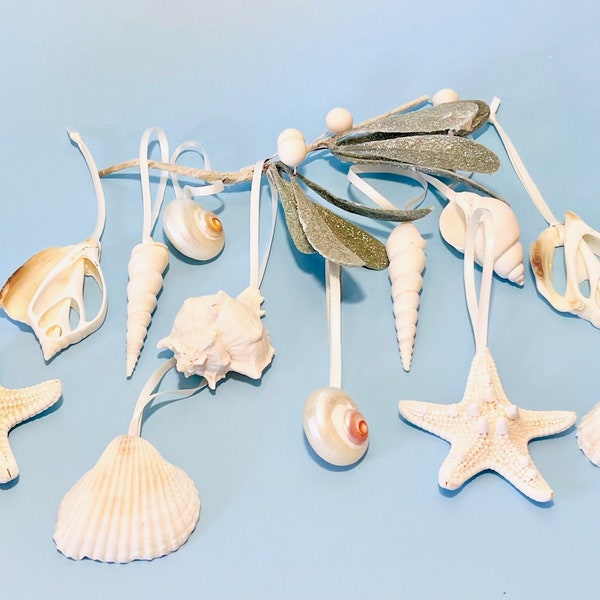 Shell Christmas Ornaments - Etsy