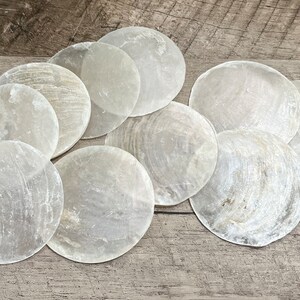 Seashells - 10 Capiz Shells 2" - Shell Supply/bulk Shells/sea Shells ...