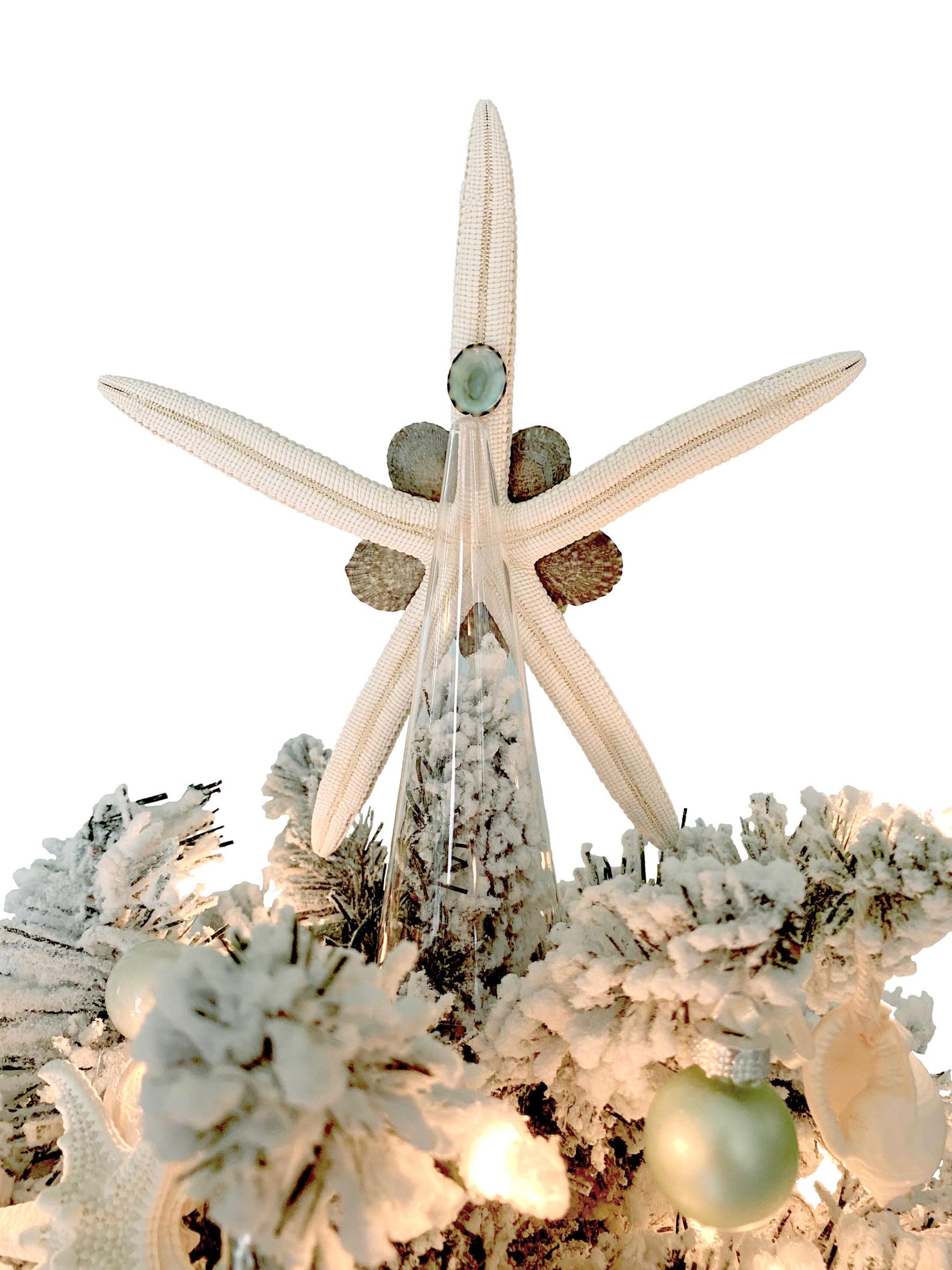 Starfish Christmas Tree Topper - Christmas Decoration Beach Decor ...