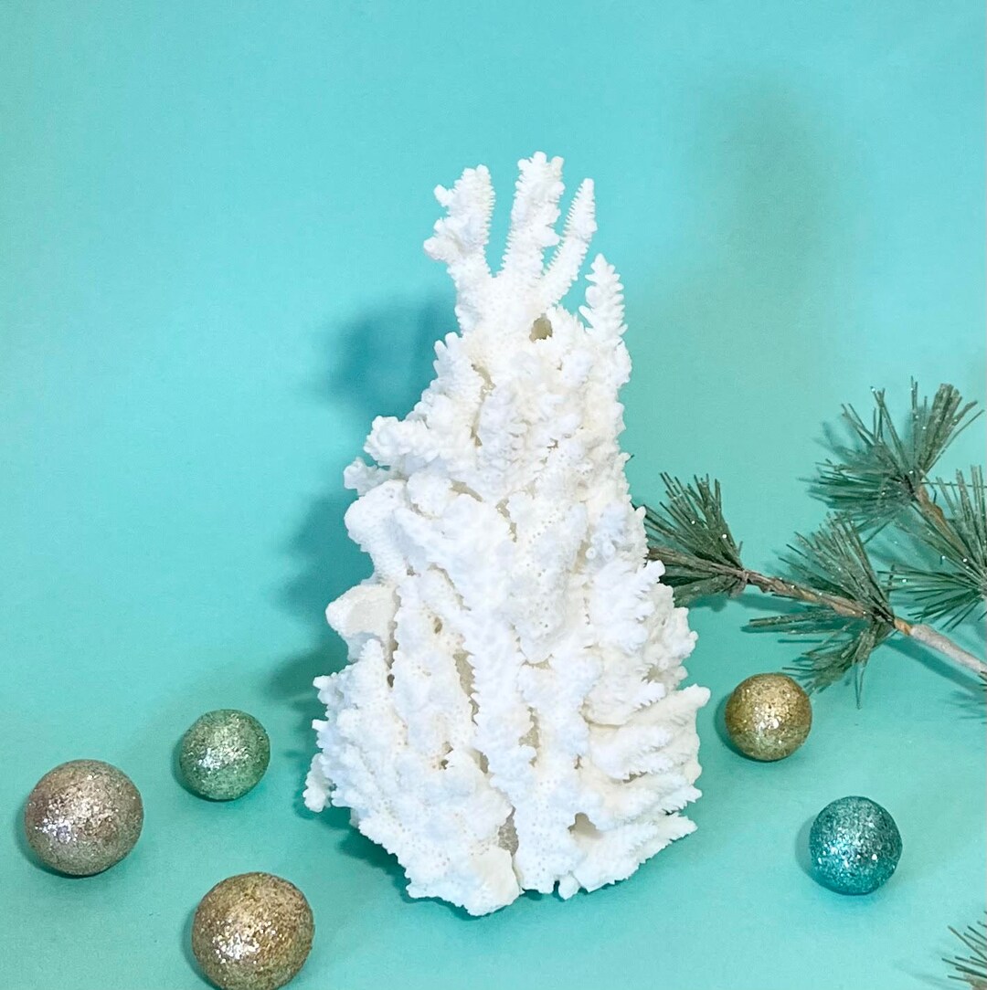 Beach Christmas Tree All Natural Coral Tree 5 High Coastal Beach Decor ...
