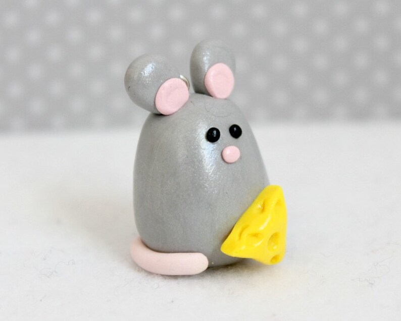 Polymer Clay Mouse Christmas Ornament | Etsy