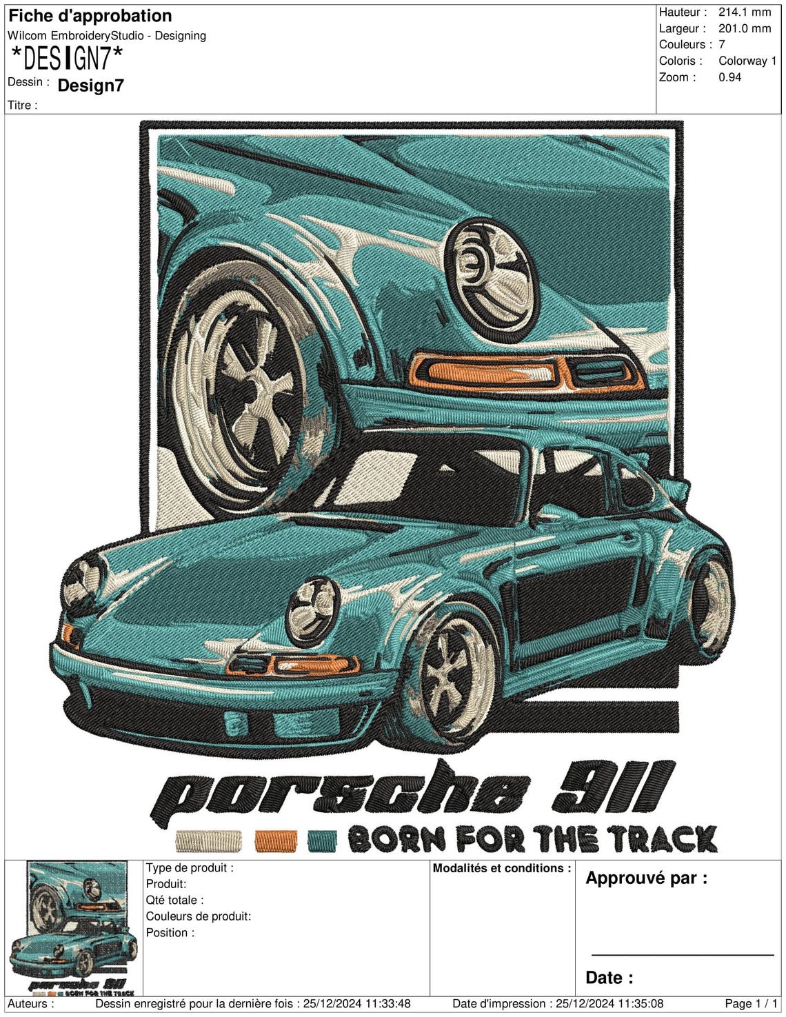 Porsche 911 Embroidery Design, Machine Embroidery Designs, Embroidery ...