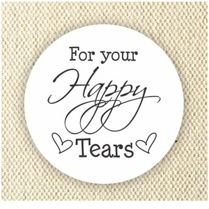For Your Happy Tears Stickers - Pocket Tissues Stickers - Wedding ...