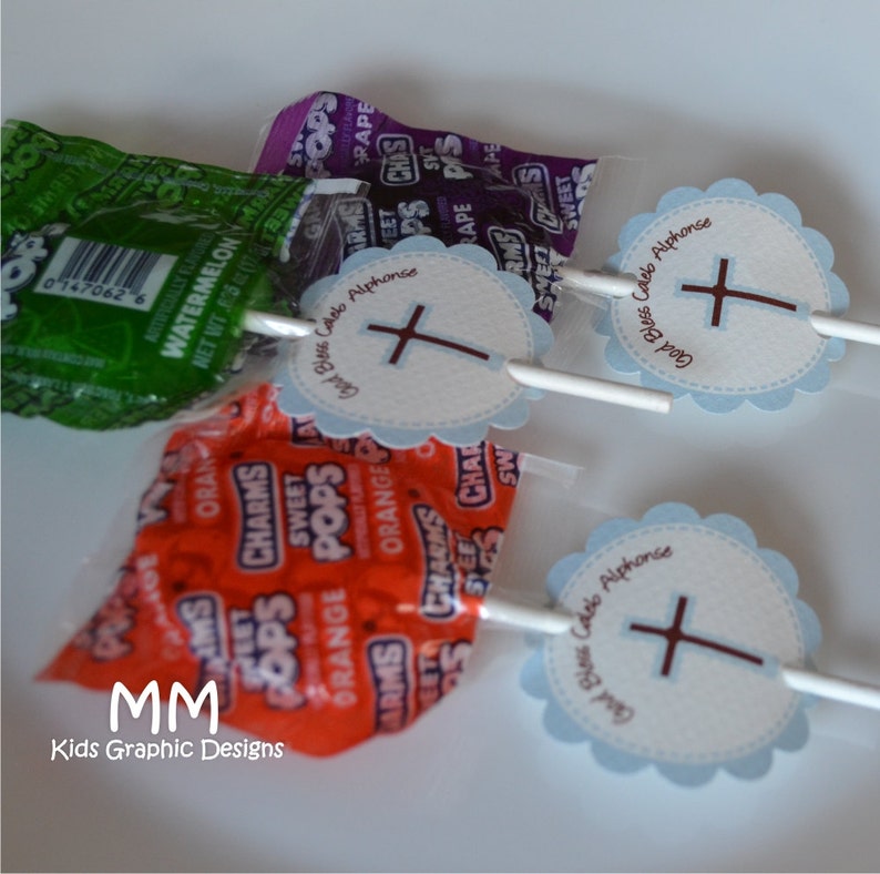 Lollipop Favor Tags Personalized Lollipop Tags Set of 20 | Etsy