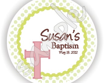 40 Thank You 2 Inch Circle Stickers Baptism Envelope Seal - Etsy