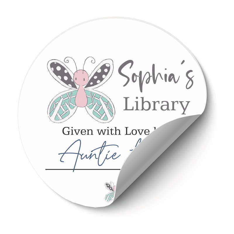 Library Sticker - Etsy