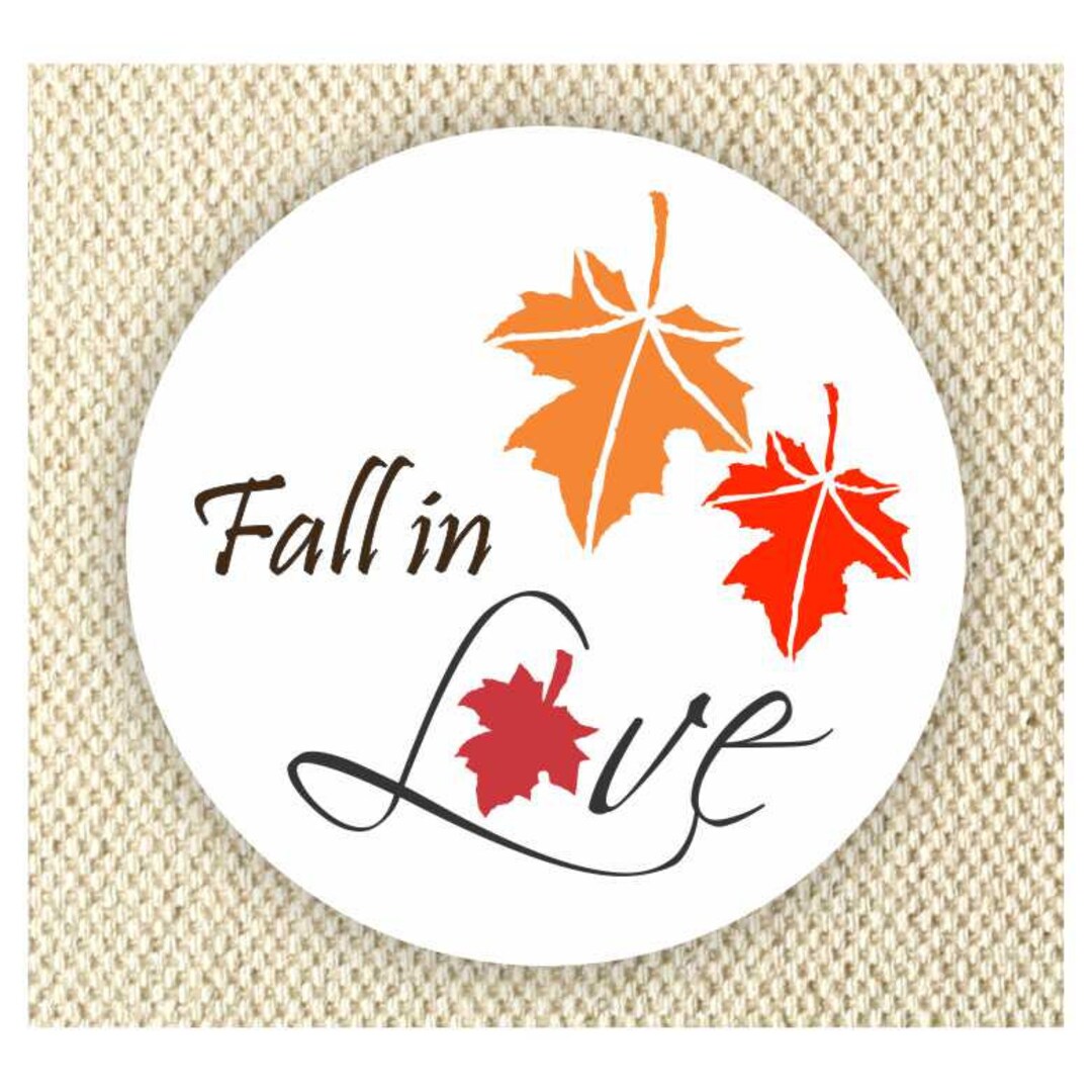 Fall in Love Stickers - Thank You Wedding Stickers - Wedding Stickers ...