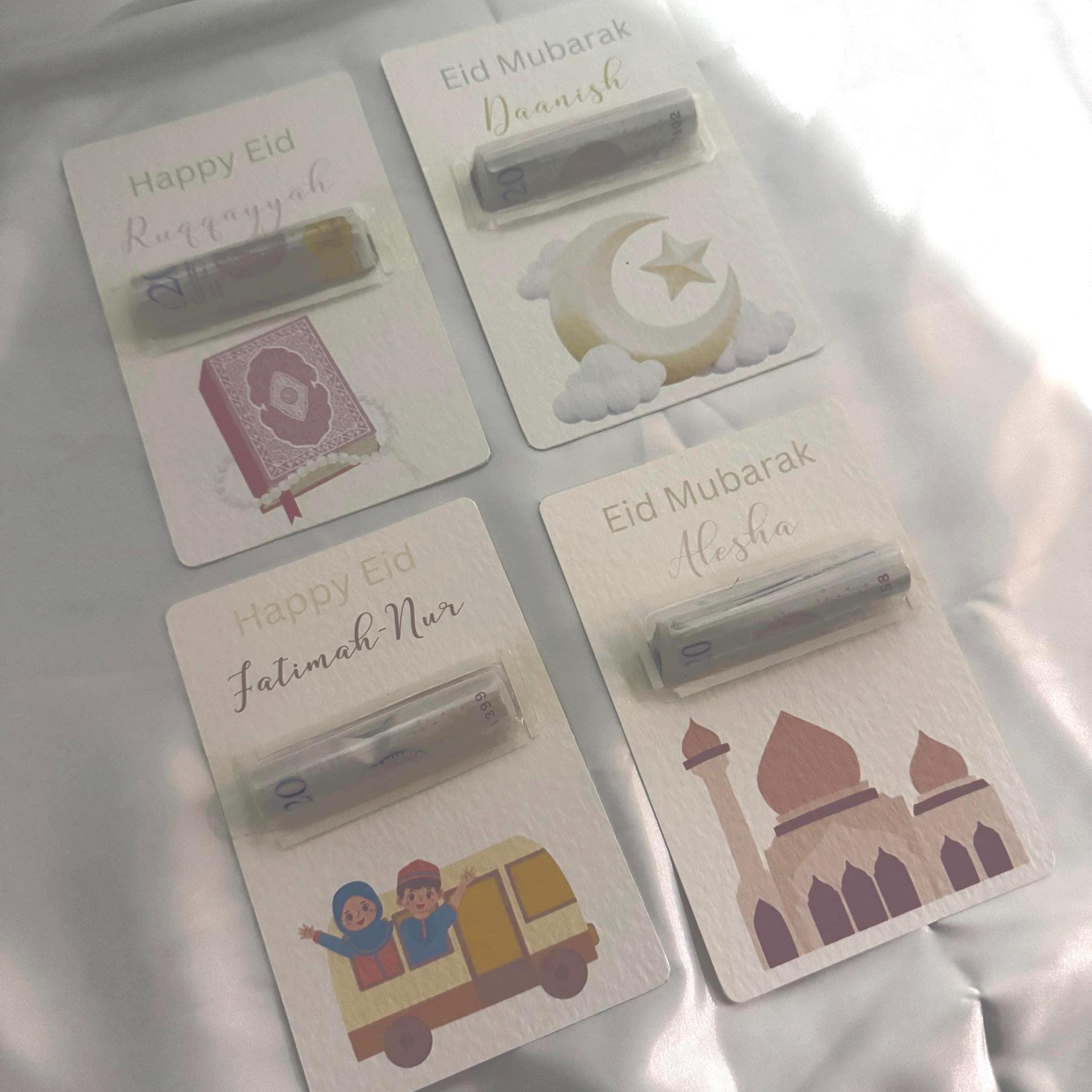 Eid Mubarak Money Card | Money Cards for Him or Her | Eid Gift Ideas - Etsy