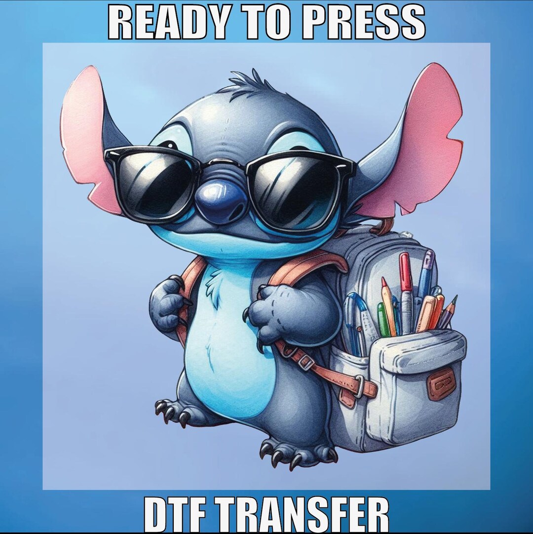 Student Stitch Dtf Prints, for Kids Design Dtf Transfers, Student Shirt ...