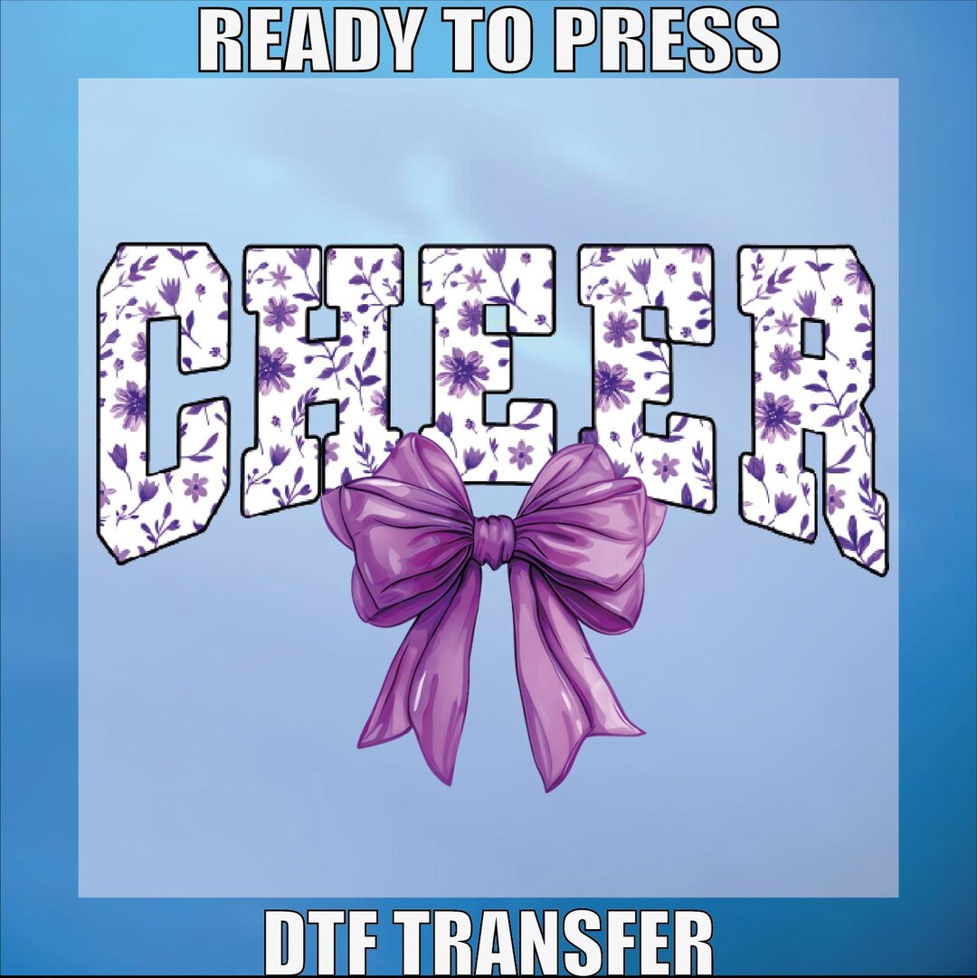 Cheerleading Dtf Ready to Press, Cheer Coquette Dtf, Heat Transfer ...