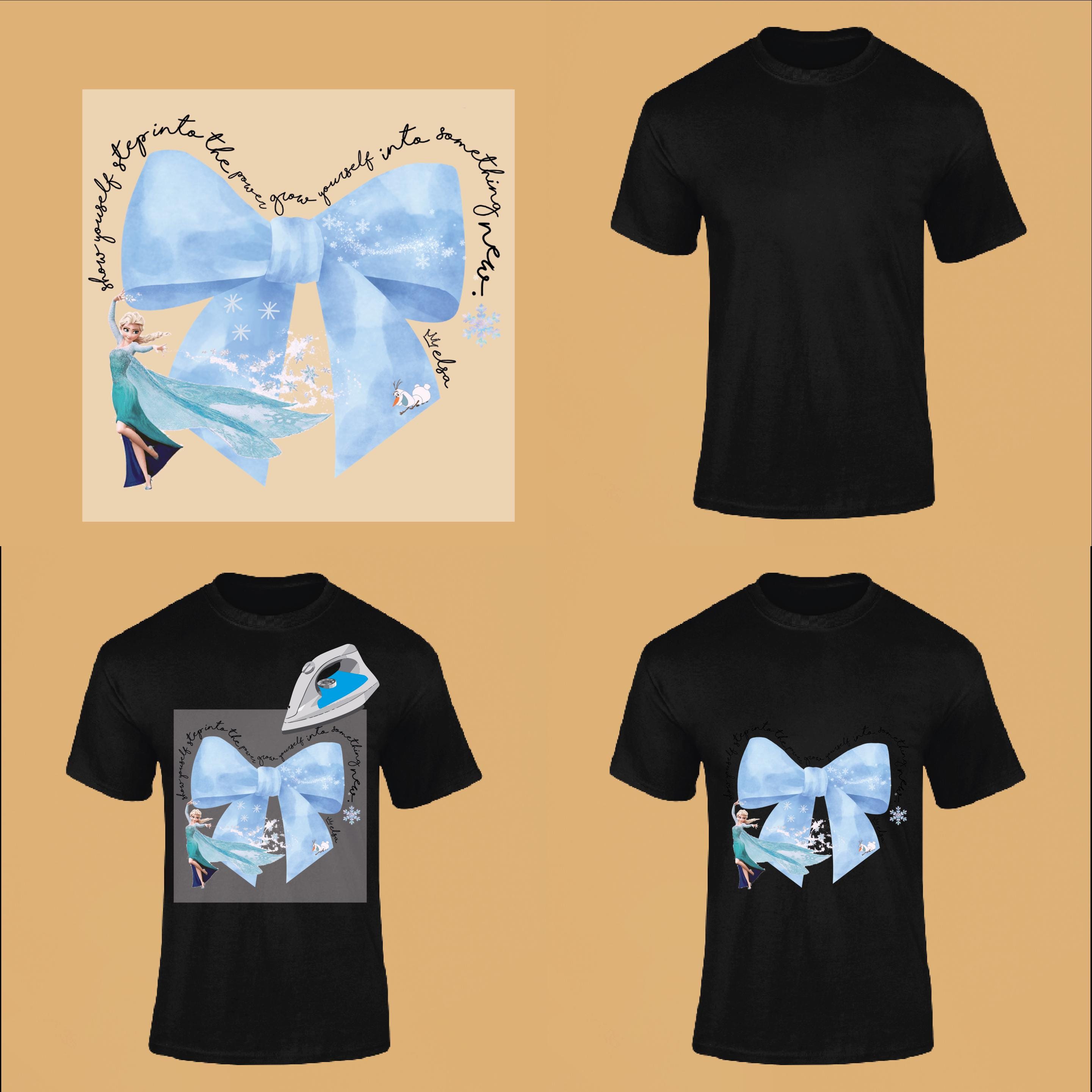 Princess Elsa Dtf Transfer, Princess Design Ready for Press, Shirt ...