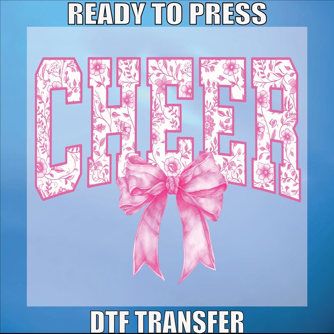 Cheerleading Dtf Ready to Press, Cheer Coquette Dtf, Heat Transfer ...