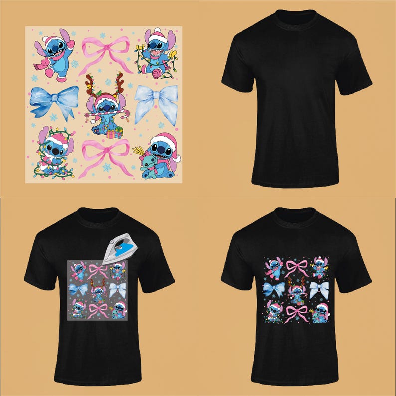 Christmas Stitch DTF Transfer, Holiday Shirt Design, Ready to Press - Etsy