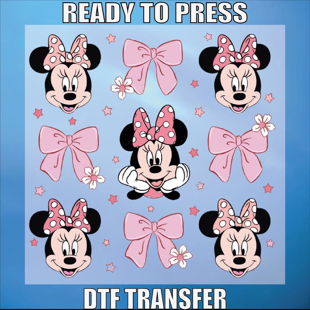 Minnie Dtf Transfer, Disney Ready for Press, Minnie Shirt Design ...