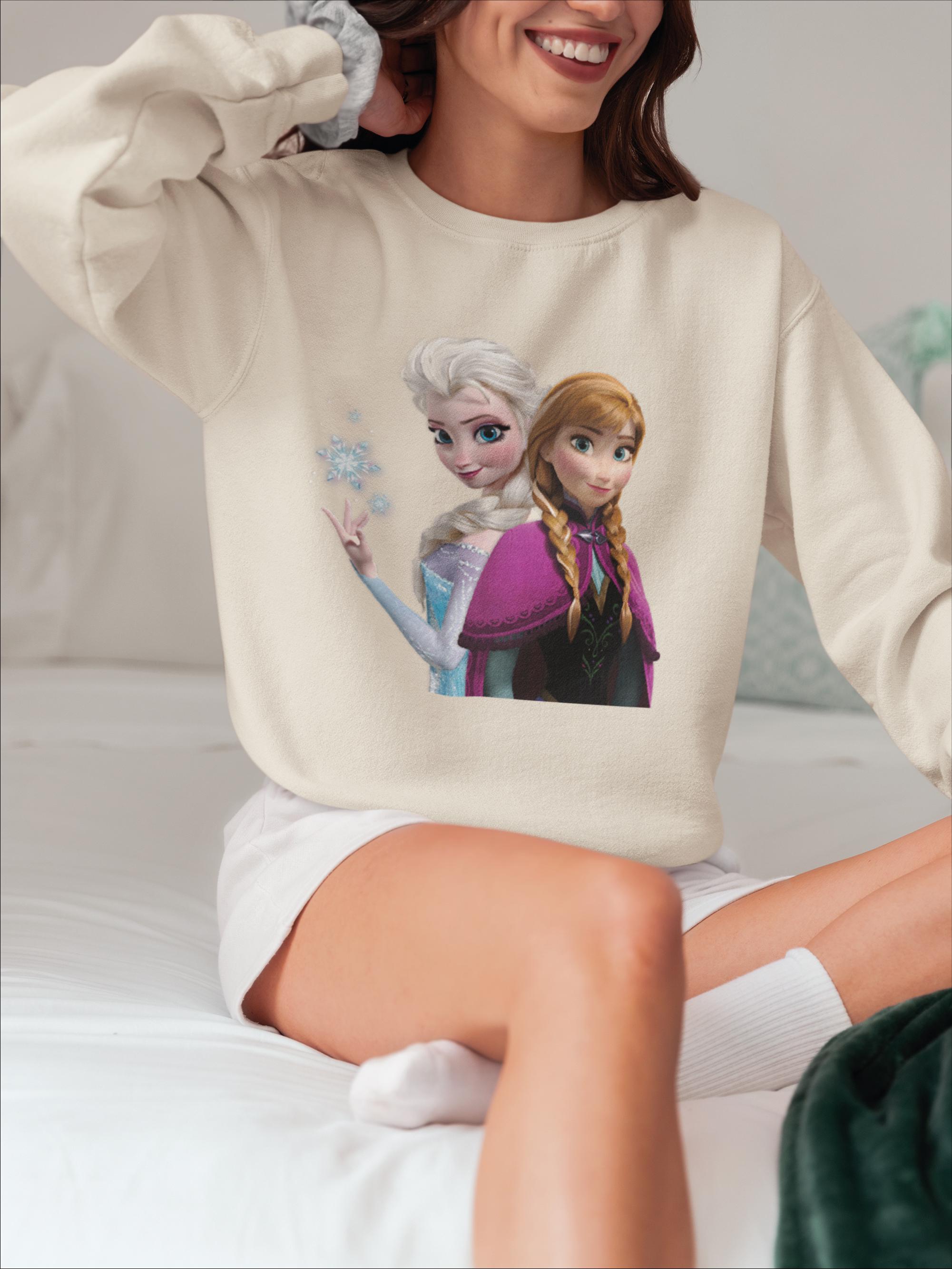 Elsa and Anna Dtf Transfer, Princess Design Ready for Press, Shirt ...