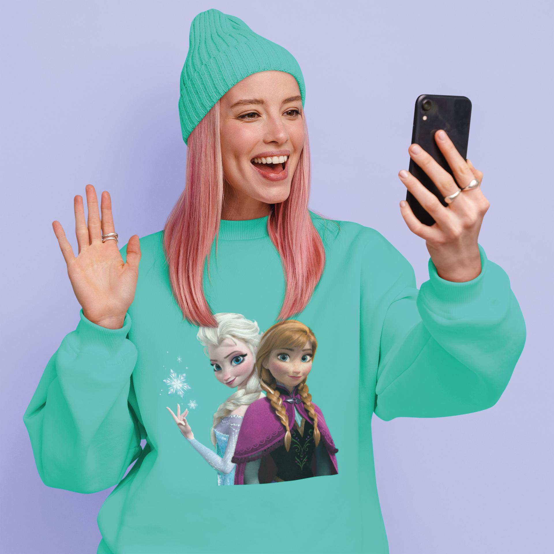 Elsa and Anna Dtf Transfer, Princess Design Ready for Press, Shirt ...