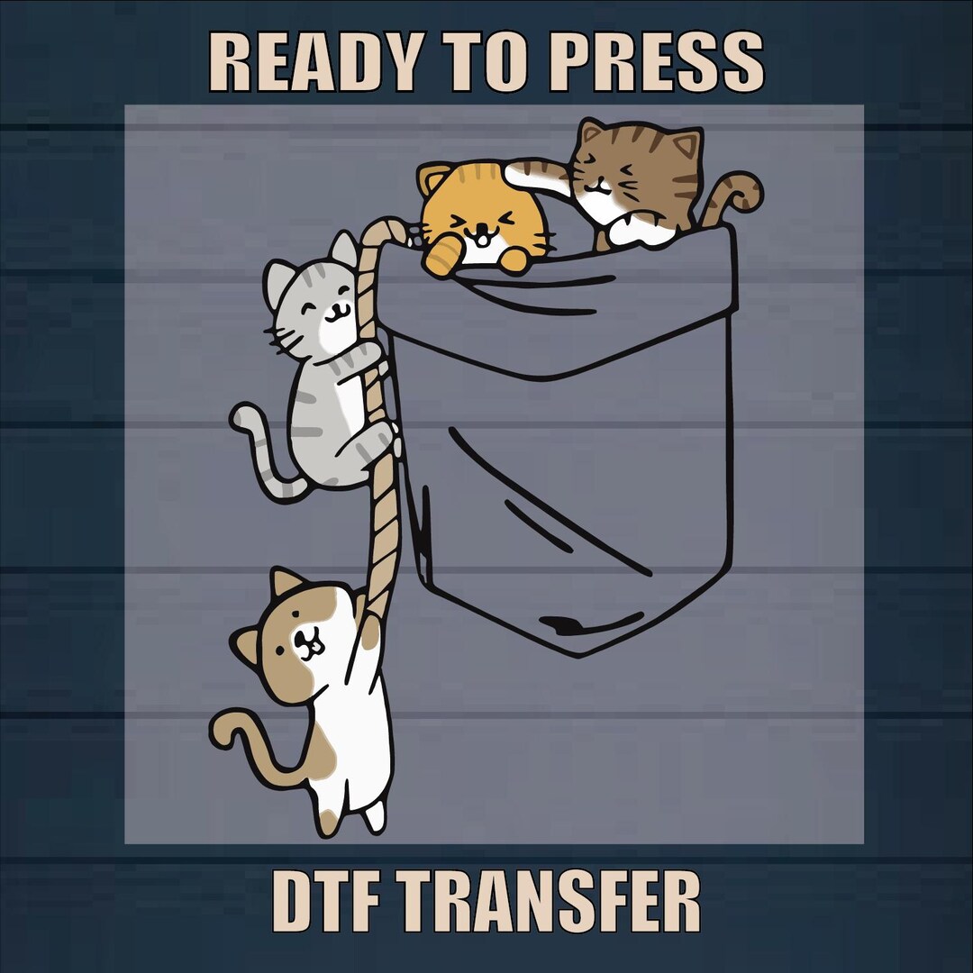 Cats Dtf Transfer, Cat Paws Ready for Press, Cute Cat Shirt Design, Cat ...