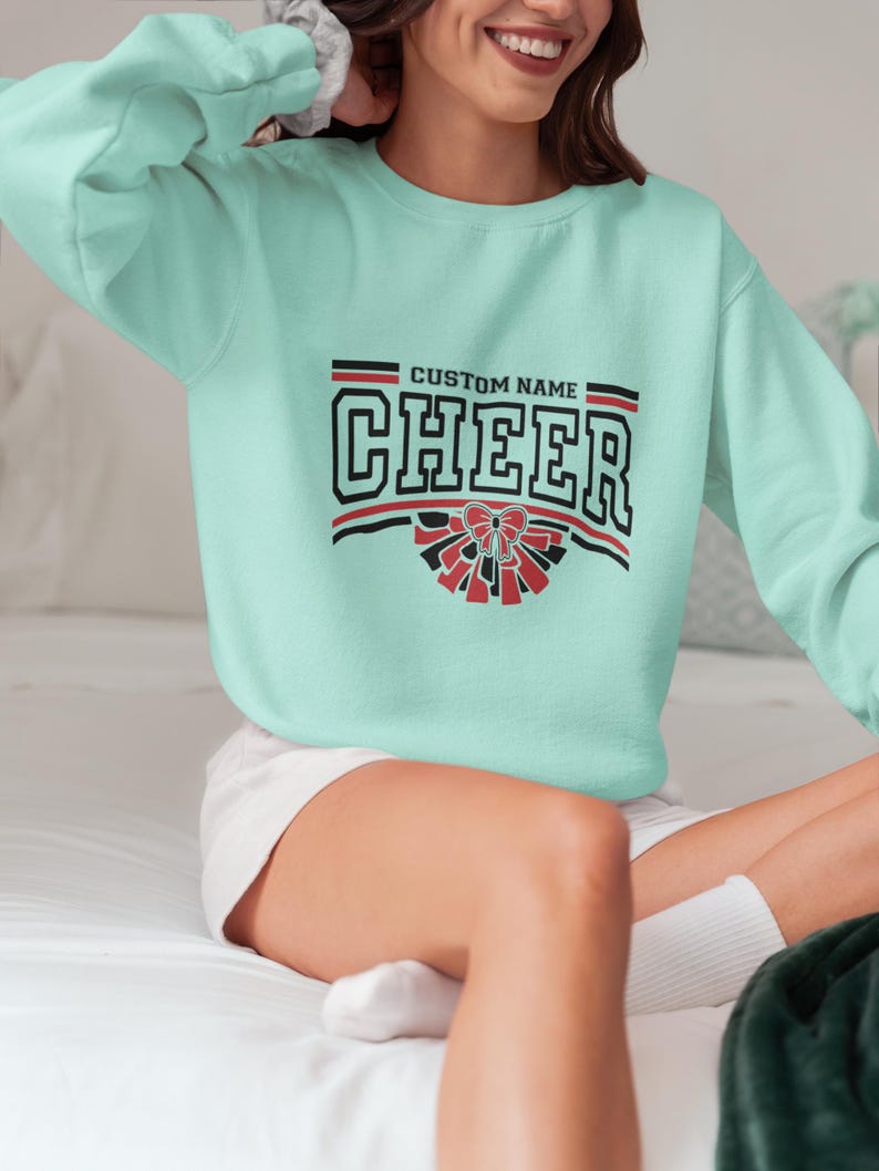 Custom Cheer Design DTF Heat Transfer: Ready to Press - Etsy