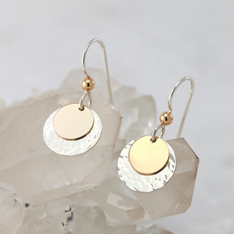Gold Disc Earrings - Etsy