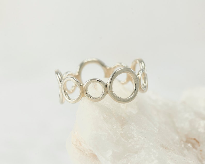 Handmade Sterling Silver Ring silver Circles Ring Circle - Etsy