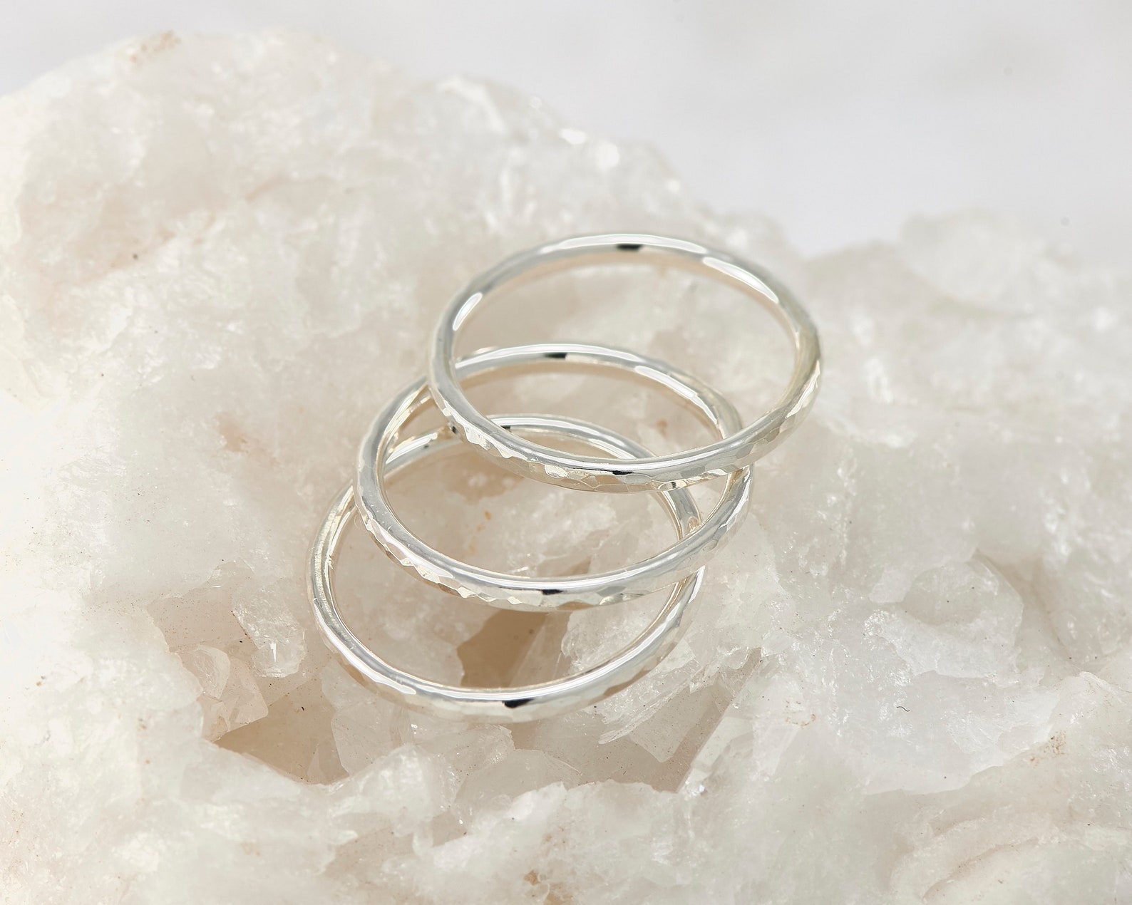 Sterling Silver Stacking Ring Set Stackable Rings Silver - Etsy