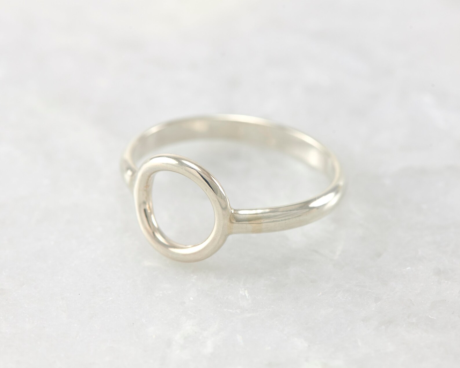 Circle Ring Open Circle Ring Karma Ring Sterling Silver | Etsy