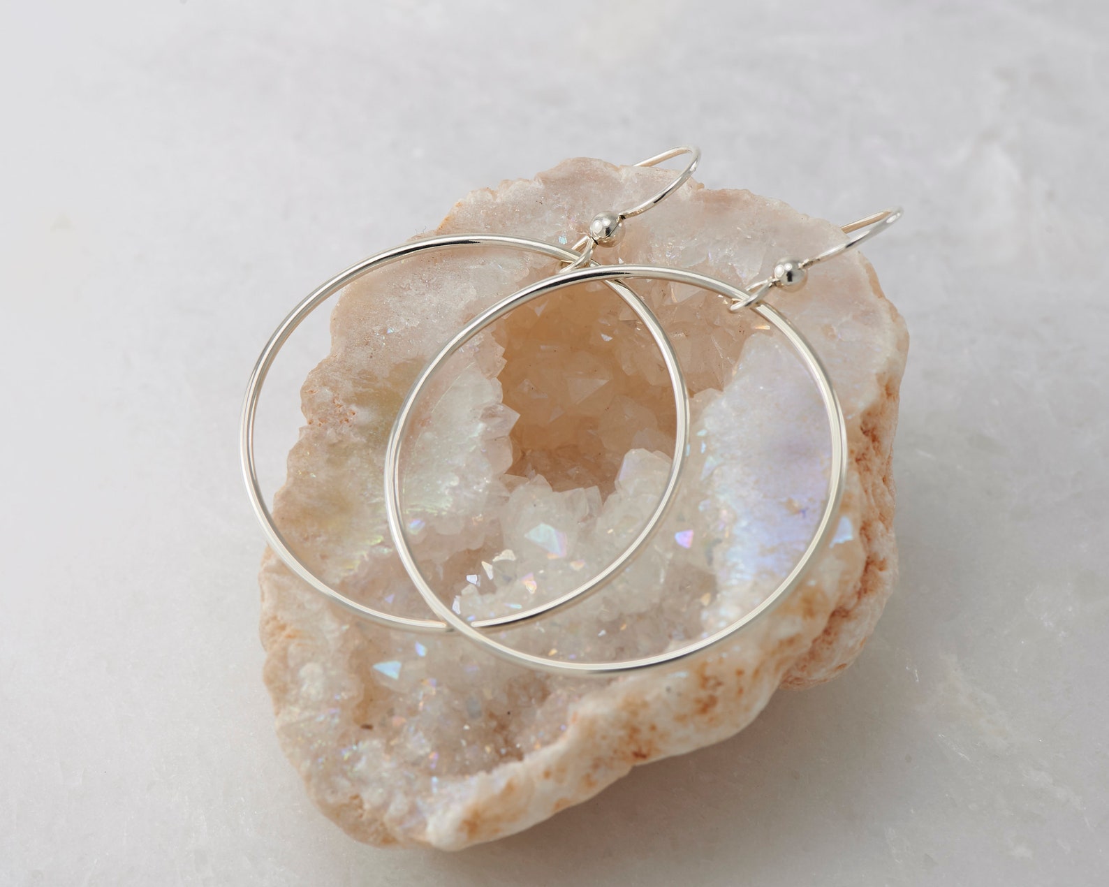 Large Silver Hoops Silver Hoop Earrings Large Hoop Earrings | Etsy