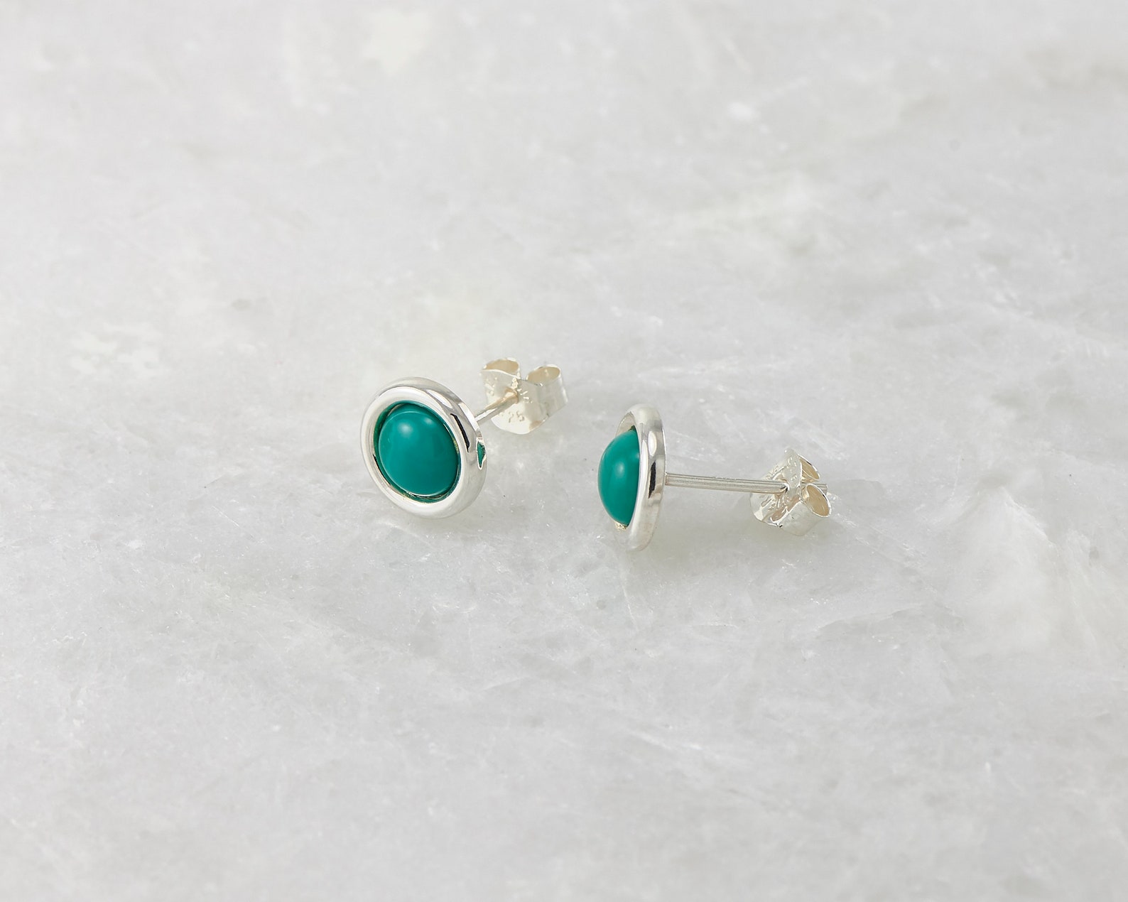 Turquoise Studs Turquoise Earrings Stud Turquoise Stud | Etsy