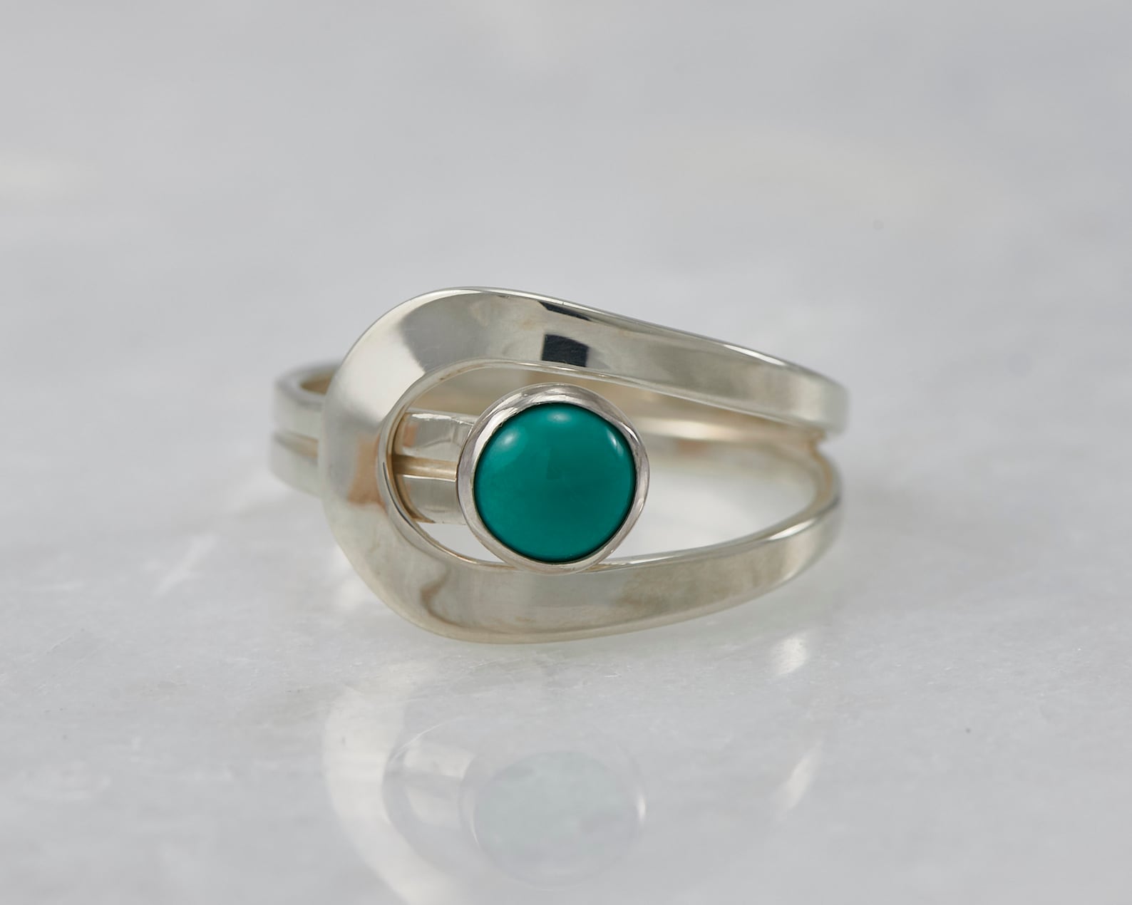 Turquoise Ring Turquoise Gemstone Ring Silver Turquoise - Etsy