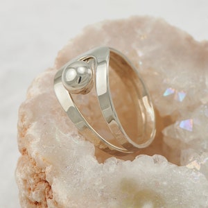 Sterling Silver Ring- Simple Silver Ring- Modern Silver Ring- Metalwork ...