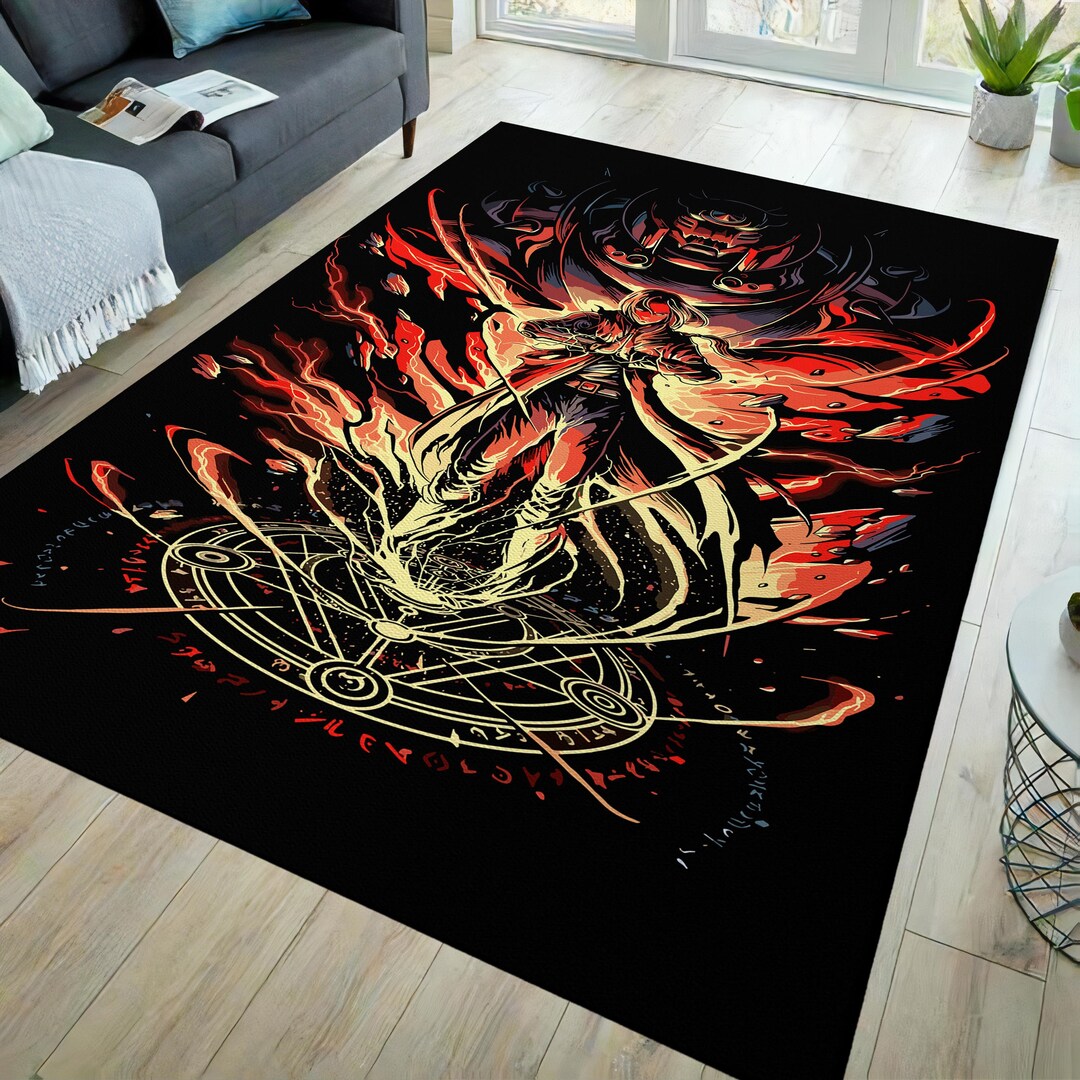 Anime Character Rug, Anime Themed Rug, Anime Poster, Japanese Rug ...