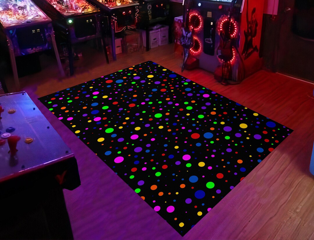 Colorful Rug, Arcade Rug, Arcade Bar Rug, Game Rug, Game Room Rug, Game ...