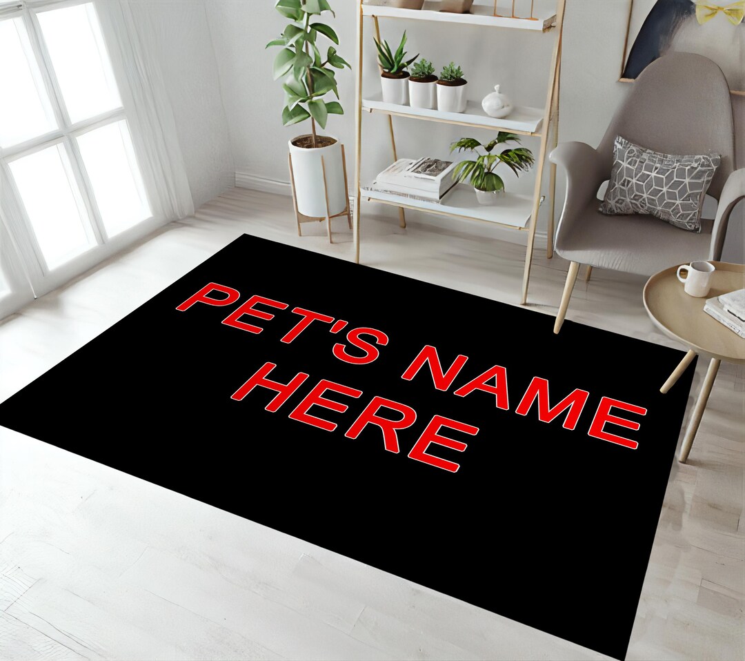 Custom Pet Rug, Paw Rug, Pet Paw Rug, Custom Size Rug, Round Rug ...