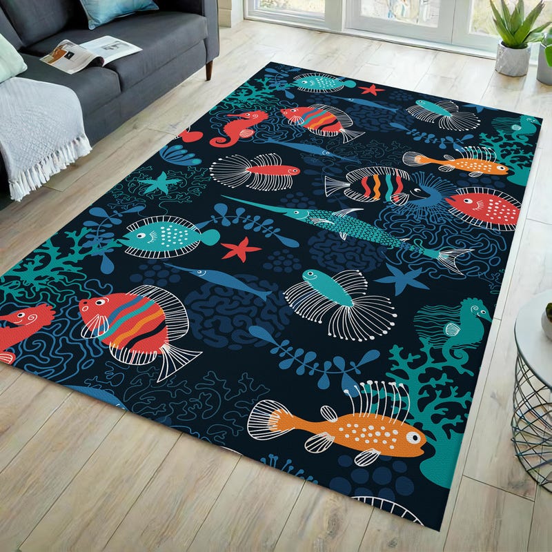 Fish Rug - Etsy